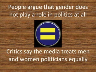 Gender and politics | PPTX