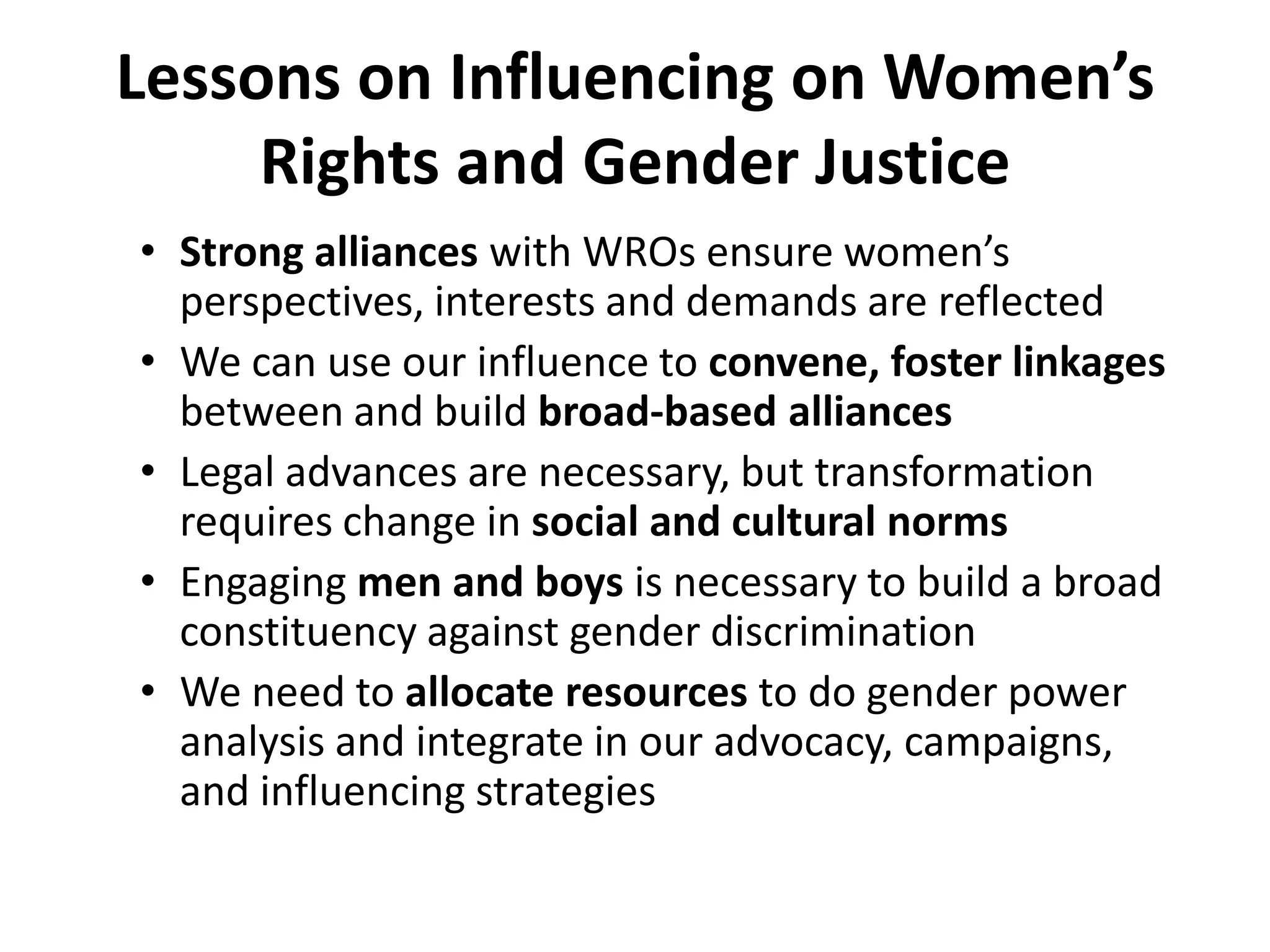 Gender and power analysis | PPTX