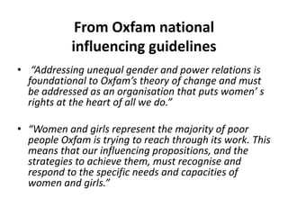 Gender and power analysis | PPTX