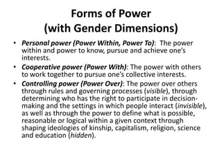 Gender and power analysis | PPTX