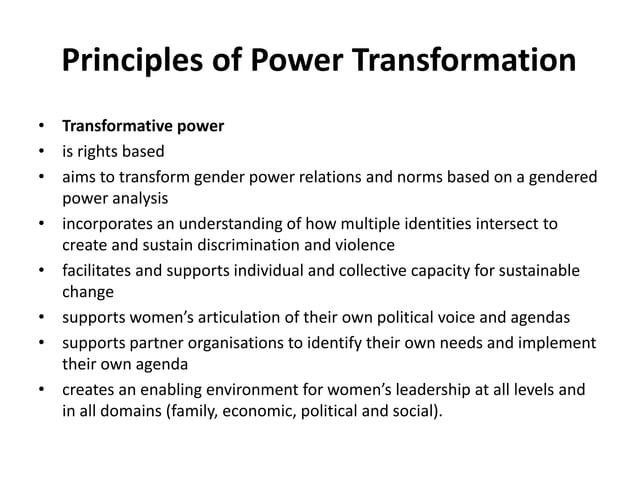 Gender and power analysis | PPTX