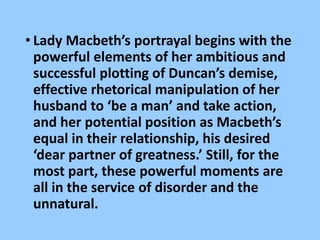 Gender and power through stylistic devices in macbeth | PPTX