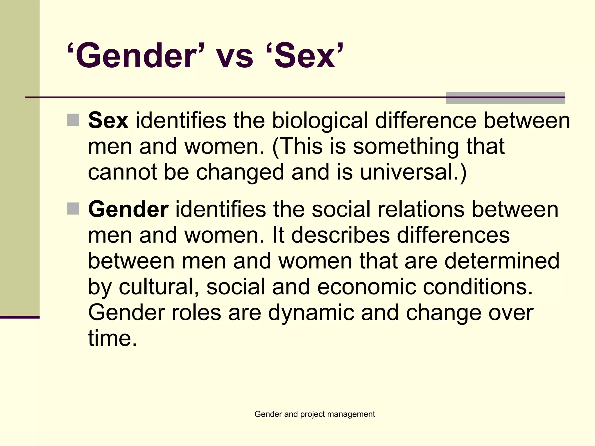 Gender and project management2 | PPT