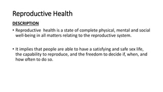 Gender and reproductive health behavpptx | PPTX