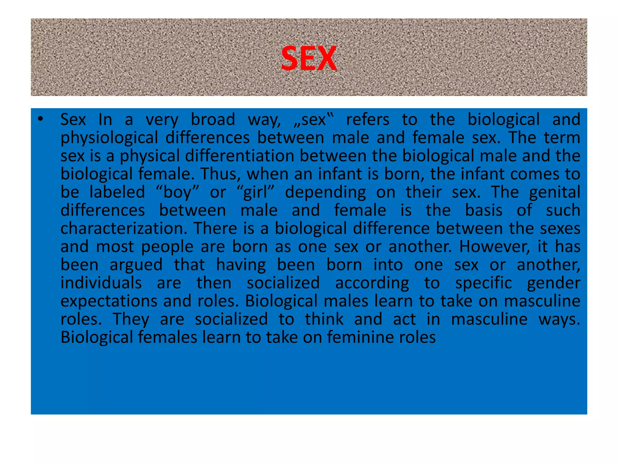 Gender And Sex Ppt Pptx