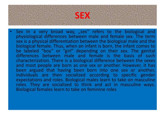 Gender And Sex Ppt Pptx