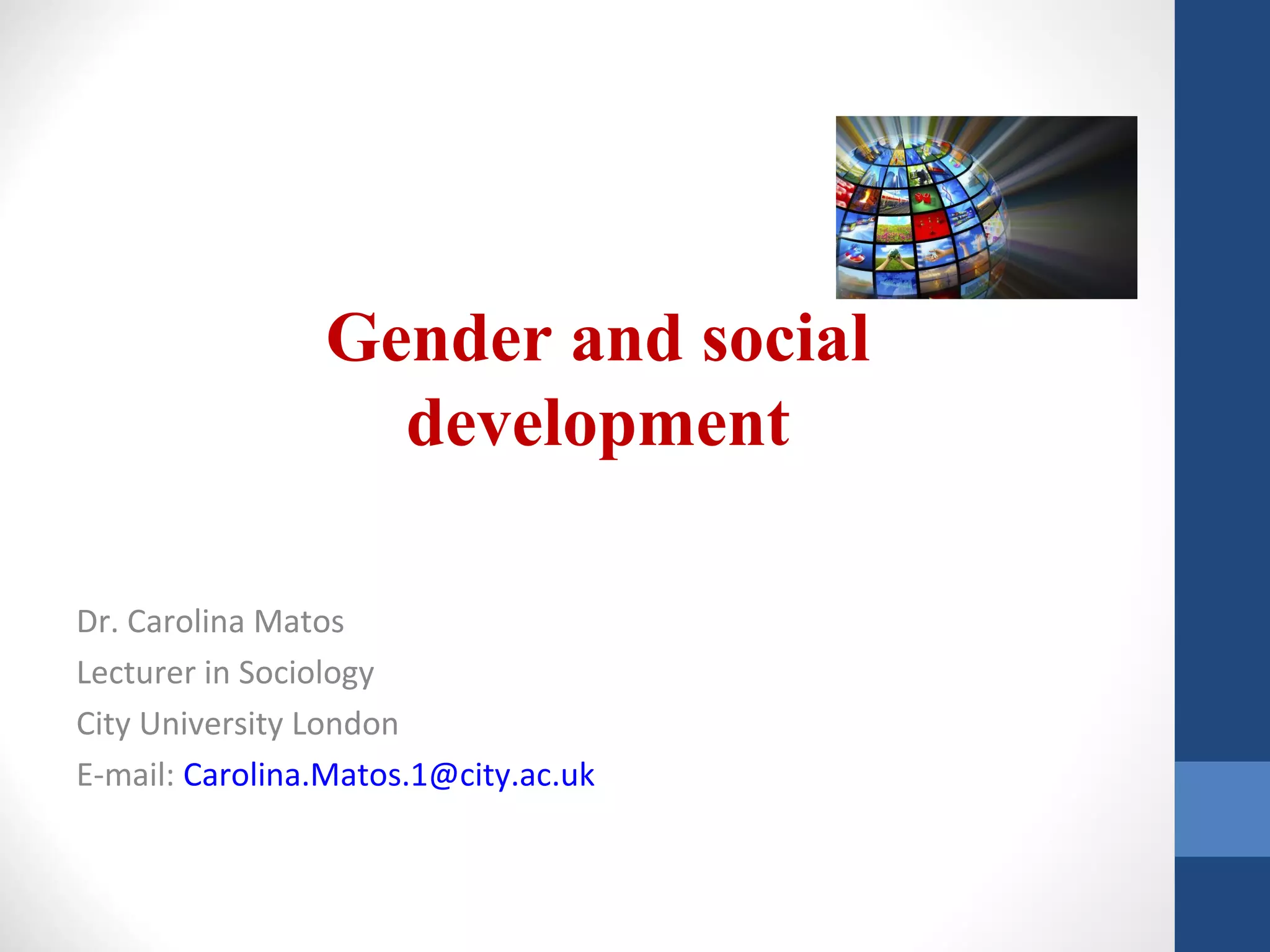 Gender and social development | PPT