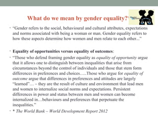 Gender and social development | PPT