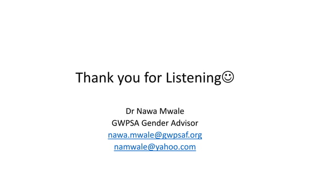 Integrating Gender Equality and Social Inclusion (GESI) in the NAP ...