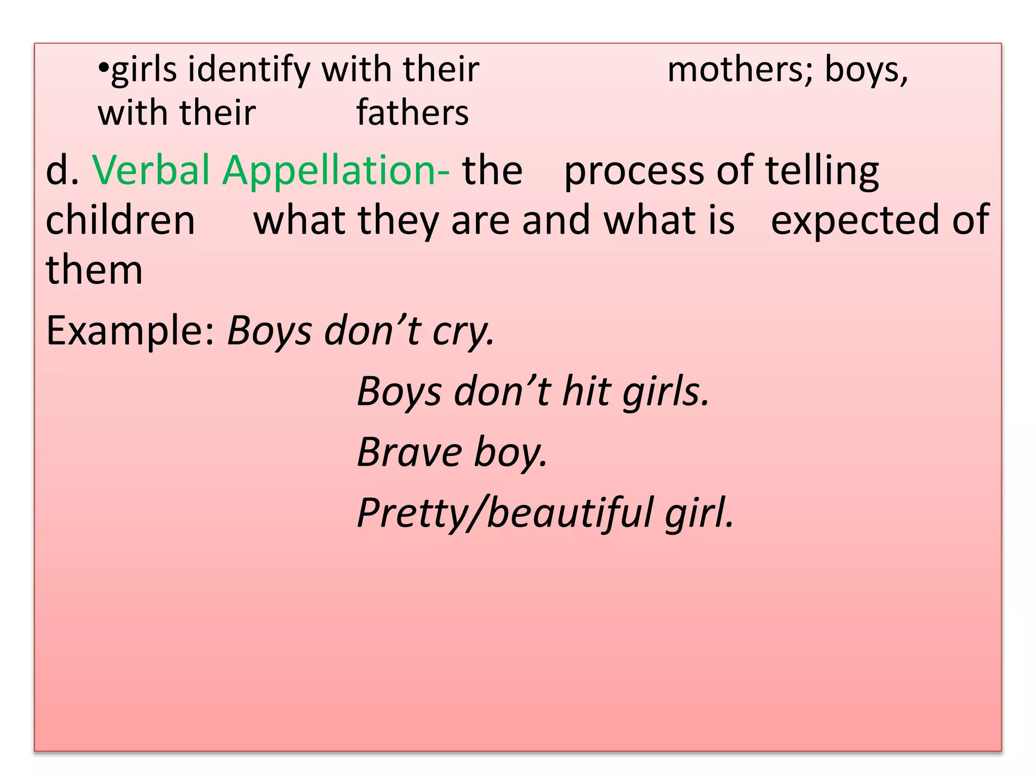 Gender and Socialization | PPTX