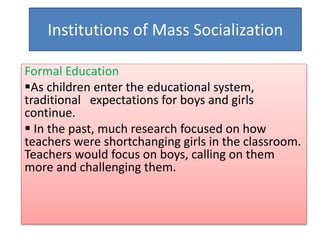 Gender and Socialization | PPTX