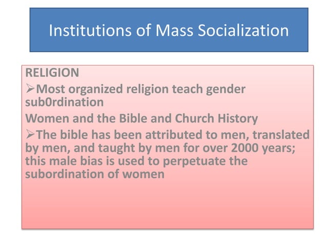 Gender and Socialization | PPTX | Parenting | Family and Relationships