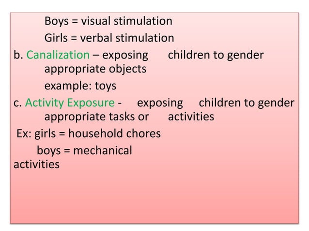Gender and Socialization | PPTX | Parenting | Family and Relationships