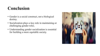 Gender Equality, socialization, Features and Gender Stereotypes | PPT
