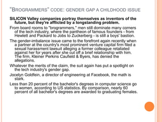 Gender and the digital divide | PPTX