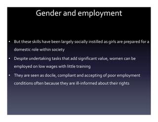 Gender and vulnerability in the cut flower and vegetable value chains ...