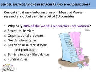 Gender balance Research Performing Organisations | PPT