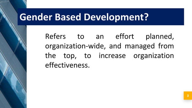 Gender Based Development | PPT