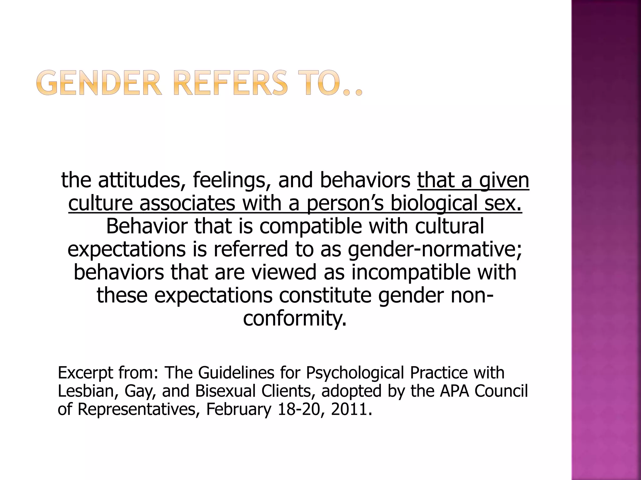 Gender-based approach | PPTX