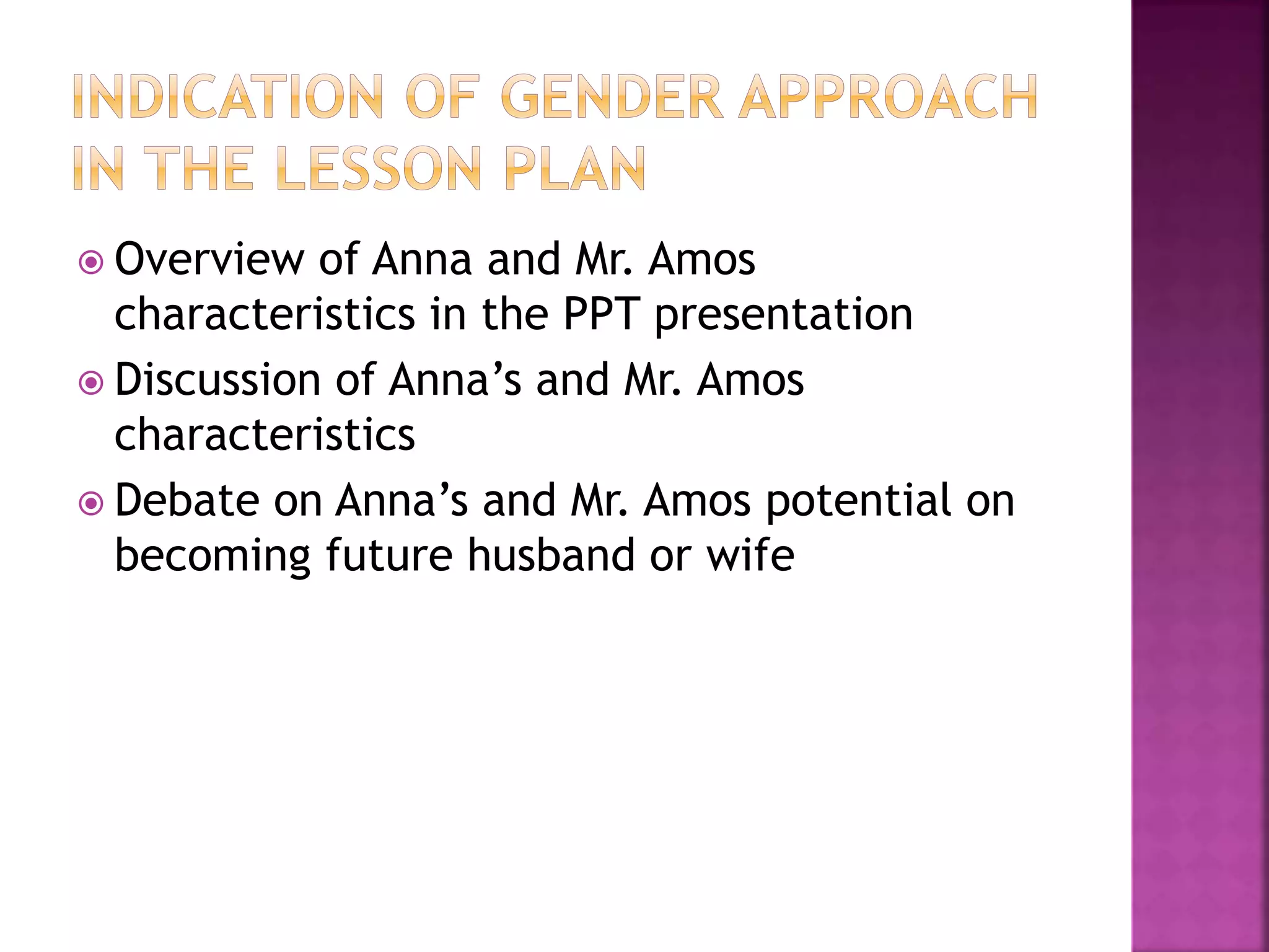 Gender-based approach | PPTX