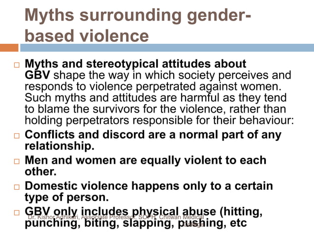 Gender based violence | PPTX