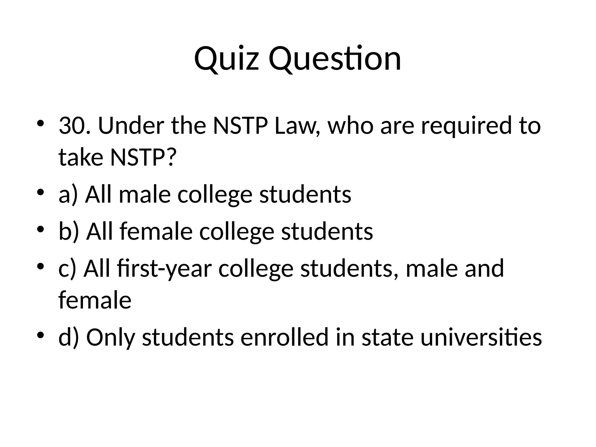 Gender_BBL_NSTP_Quiz.pptxDCDCDCDCDCDCVSDVCSDC | PPTX