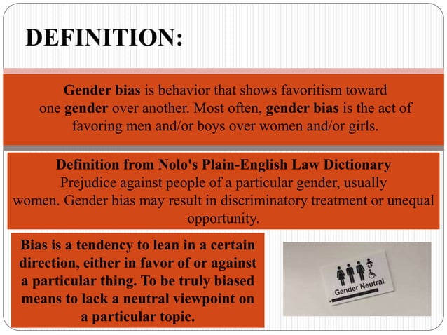 Gender bias | PPTX