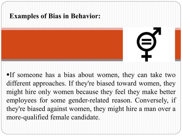 Gender bias | PPTX