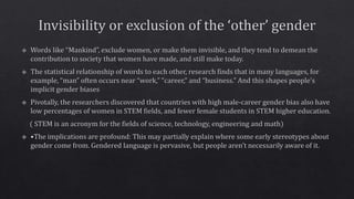 Gender biased language | PPTX