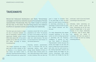 Gender bias in advertising - J.Walter Thompson | PDF