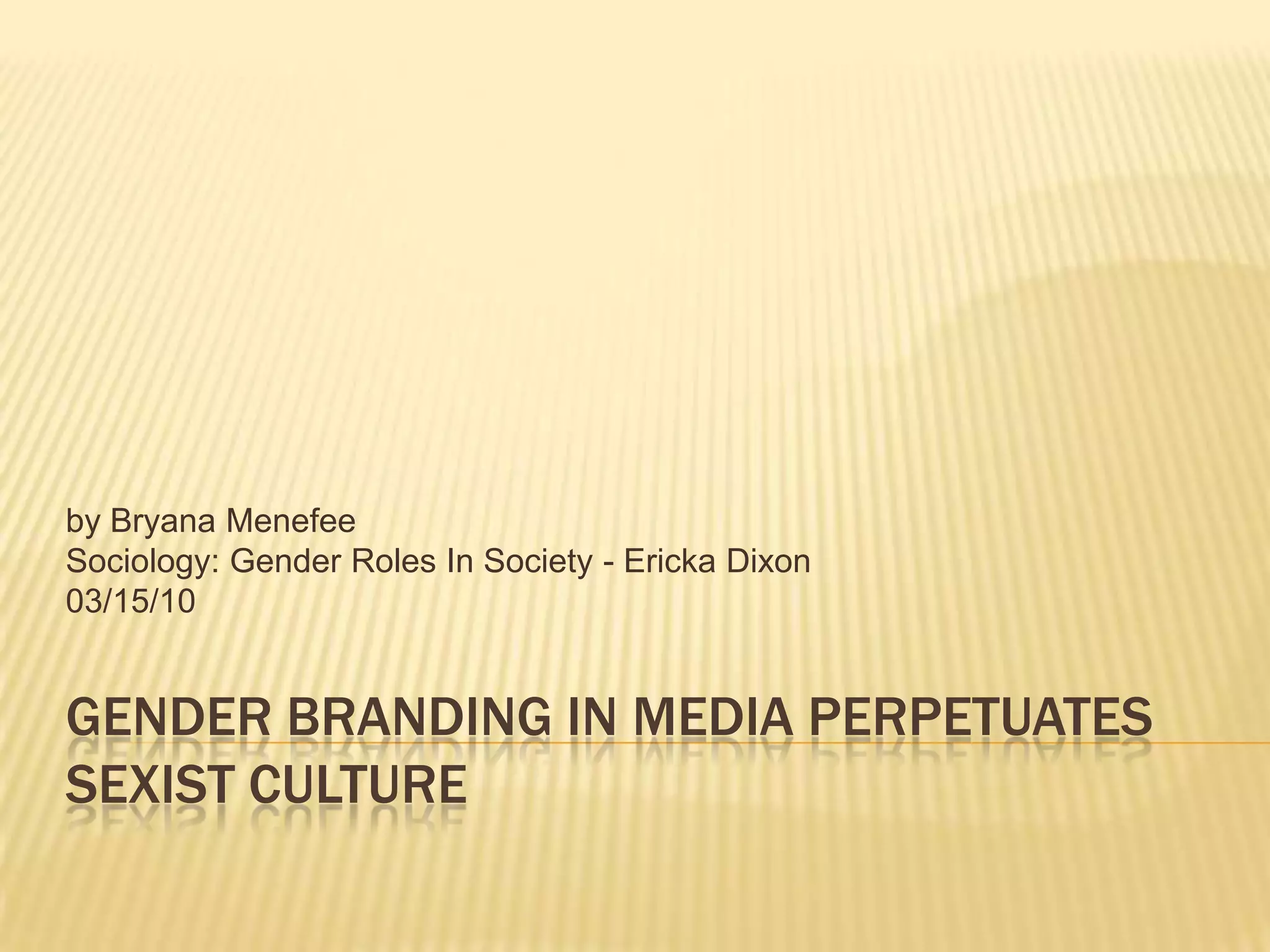 Gender Branding | PPT