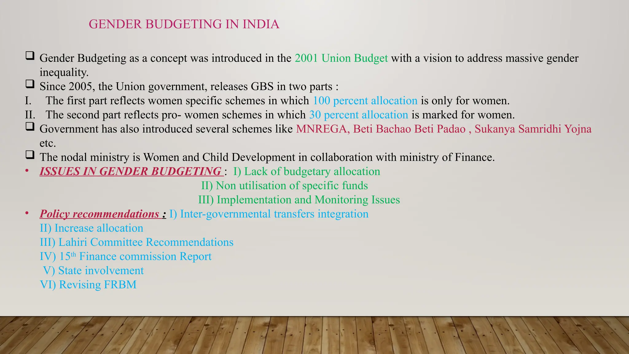 GENDER BUDGETING. and its relevance in Indiapptx | PPTX