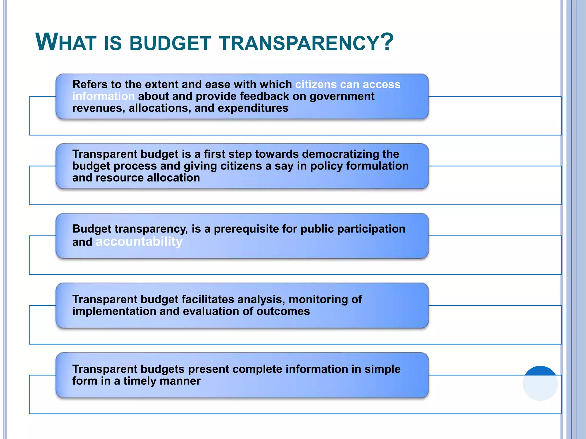 Gender budgeting and Transparency : Understandingthe National and Sub ...