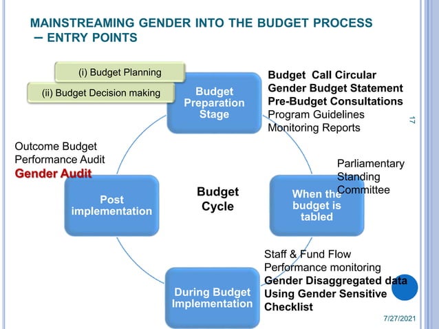 Gender budgeting and Transparency : Understandingthe National and Sub ...