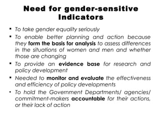 Gender Budgeting & Relevance of Indicators | PPT
