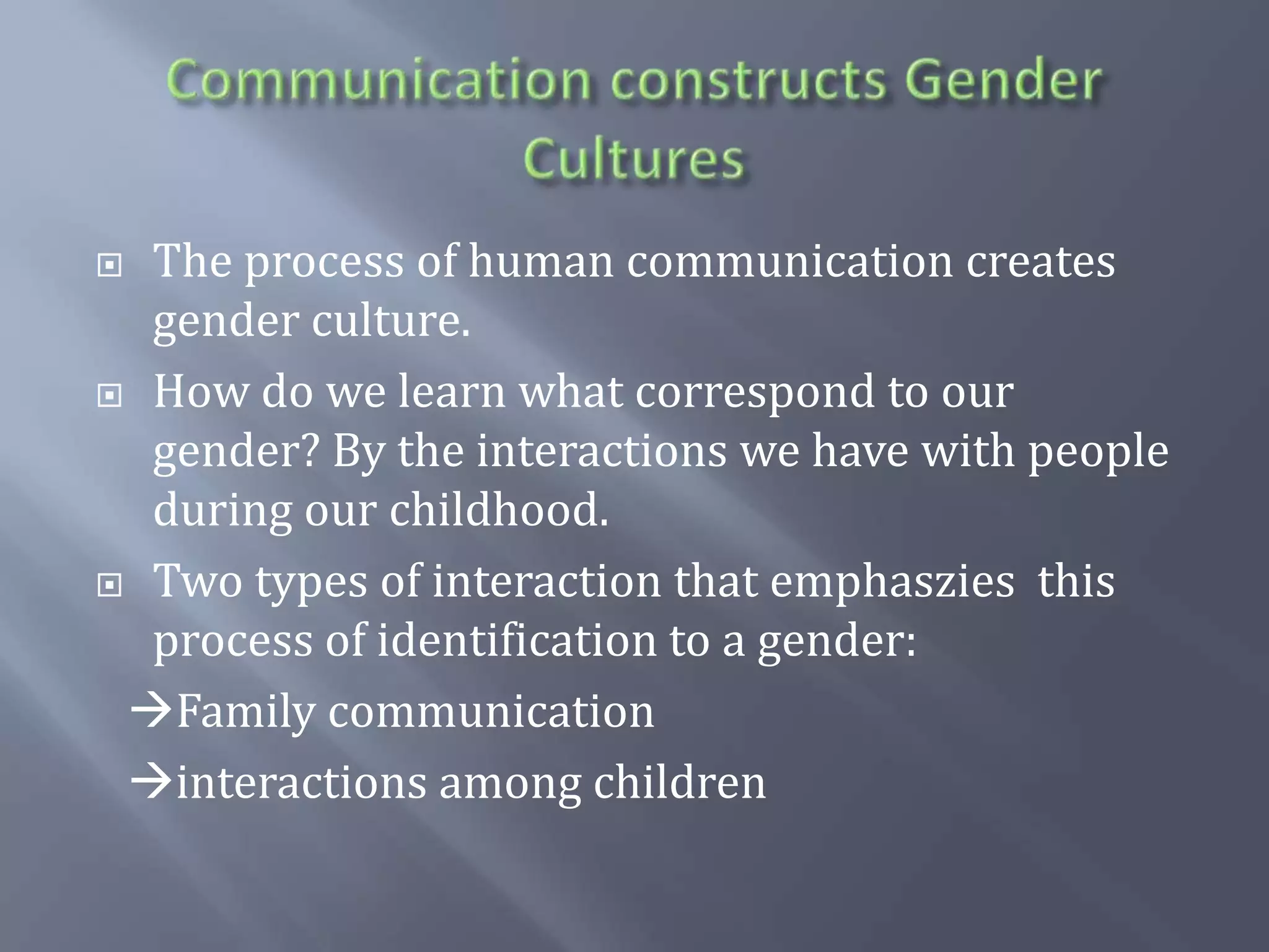 Gender, communication, and culture | PPTX