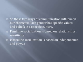 Gender, communication, and culture | PPTX