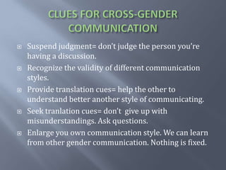 Gender, communication, and culture | PPTX