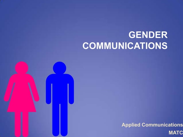 Gender Communications | PPT