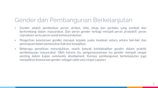 Gender dalam Pemberdayaan Masyarakat | PPTX
