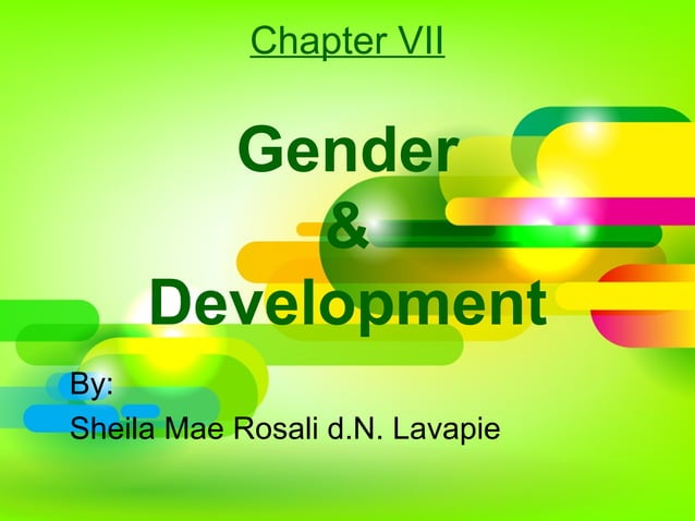 Gender and Development | PPT