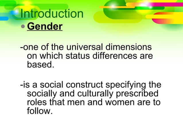 Gender and Development | PPT