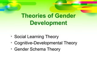 Gender and Development | PPT