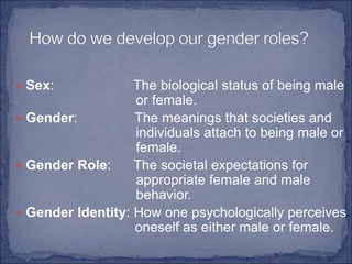 Gender development and disorder | PPT