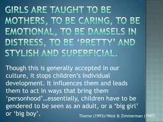 Gender dichotomy | PPTX | Parenting Children Aged 4-11 | Parenting