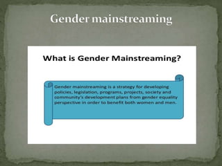 Gender differences in healthcare | PPTX