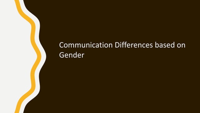 Gender difference in communication | PPTX