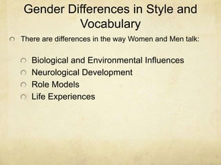 Gender differences | PPTX