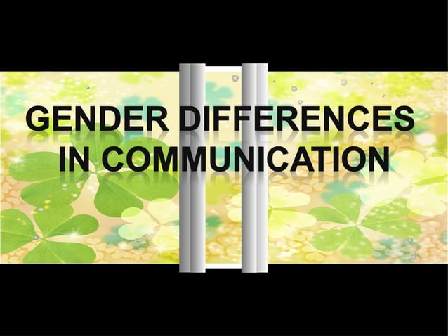 Gender differences in communication | PPT