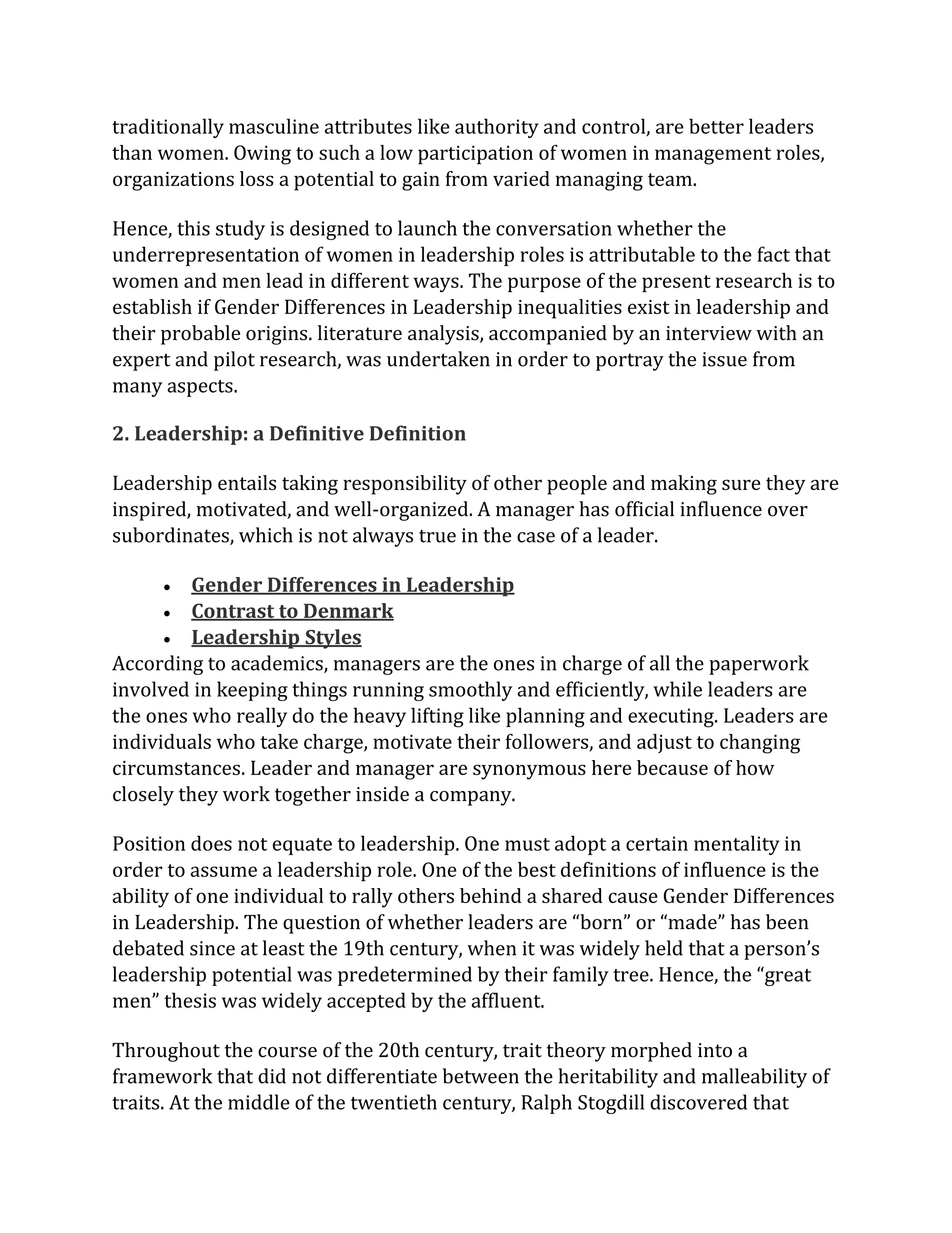 Gender Differences in Leadership And Their Impact; 4 Best Points | The ...